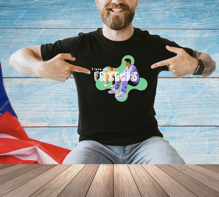Official Slushy Noobz I Love My Friends T-shirt
