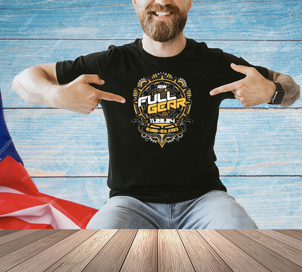 Official AEW Full Gear 11 23 2024 Event Newark New Jersey Shirt