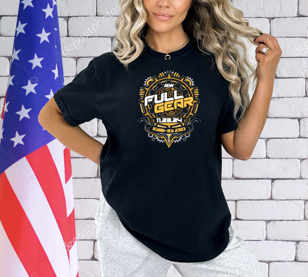 Official AEW Full Gear 11 23 2024 Event Newark New Jersey Shirt