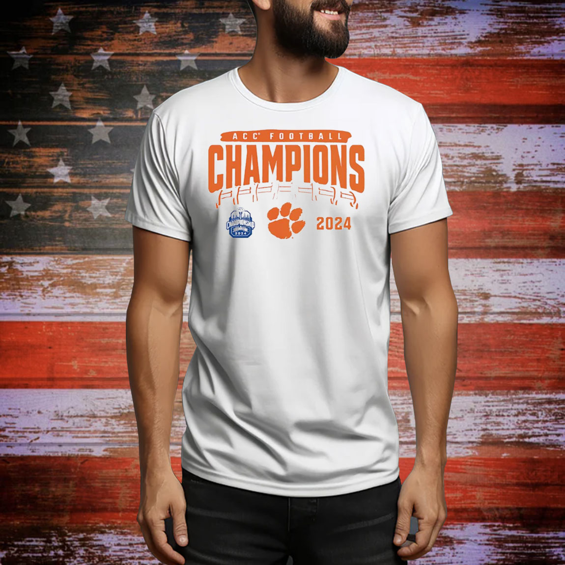 Clemson Tigers 2024 ACC Football Conference Champions Tee Shirt