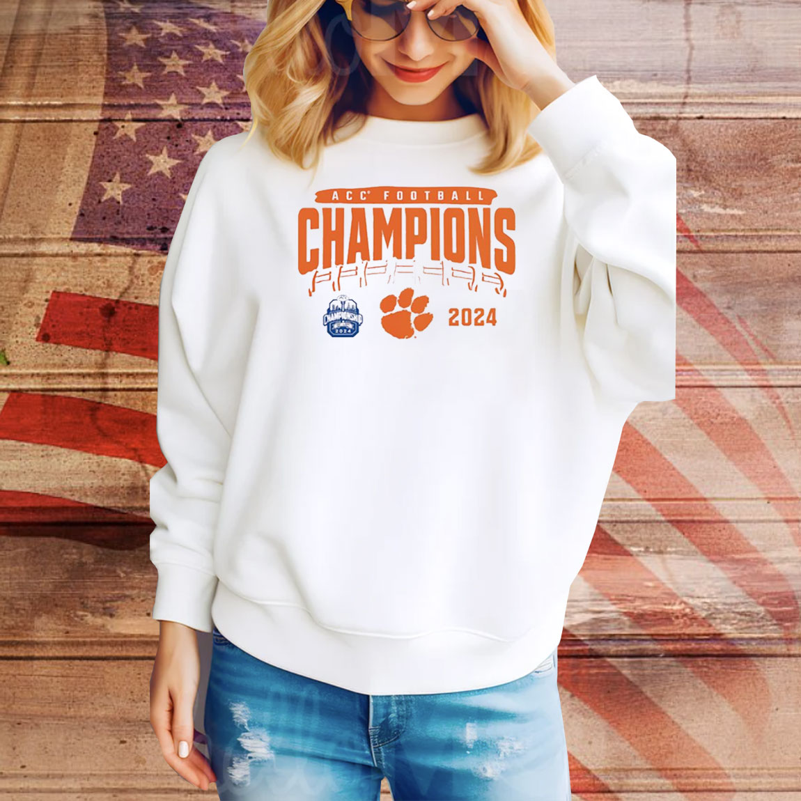 Clemson Tigers 2024 ACC Football Conference Champions Tee Shirt