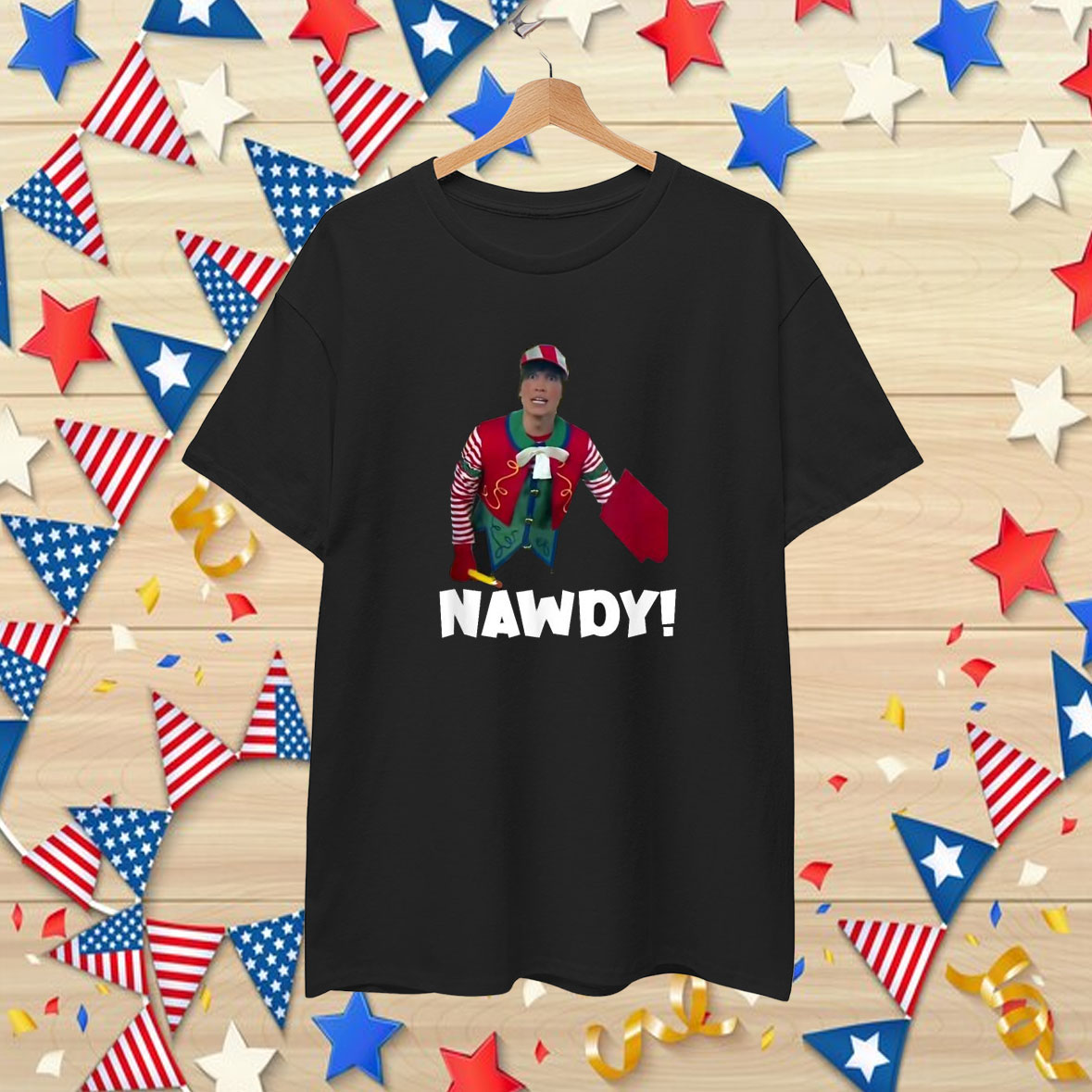 Tally The Elf Nawdy! Innocent Christmas Holiday T-Shirt